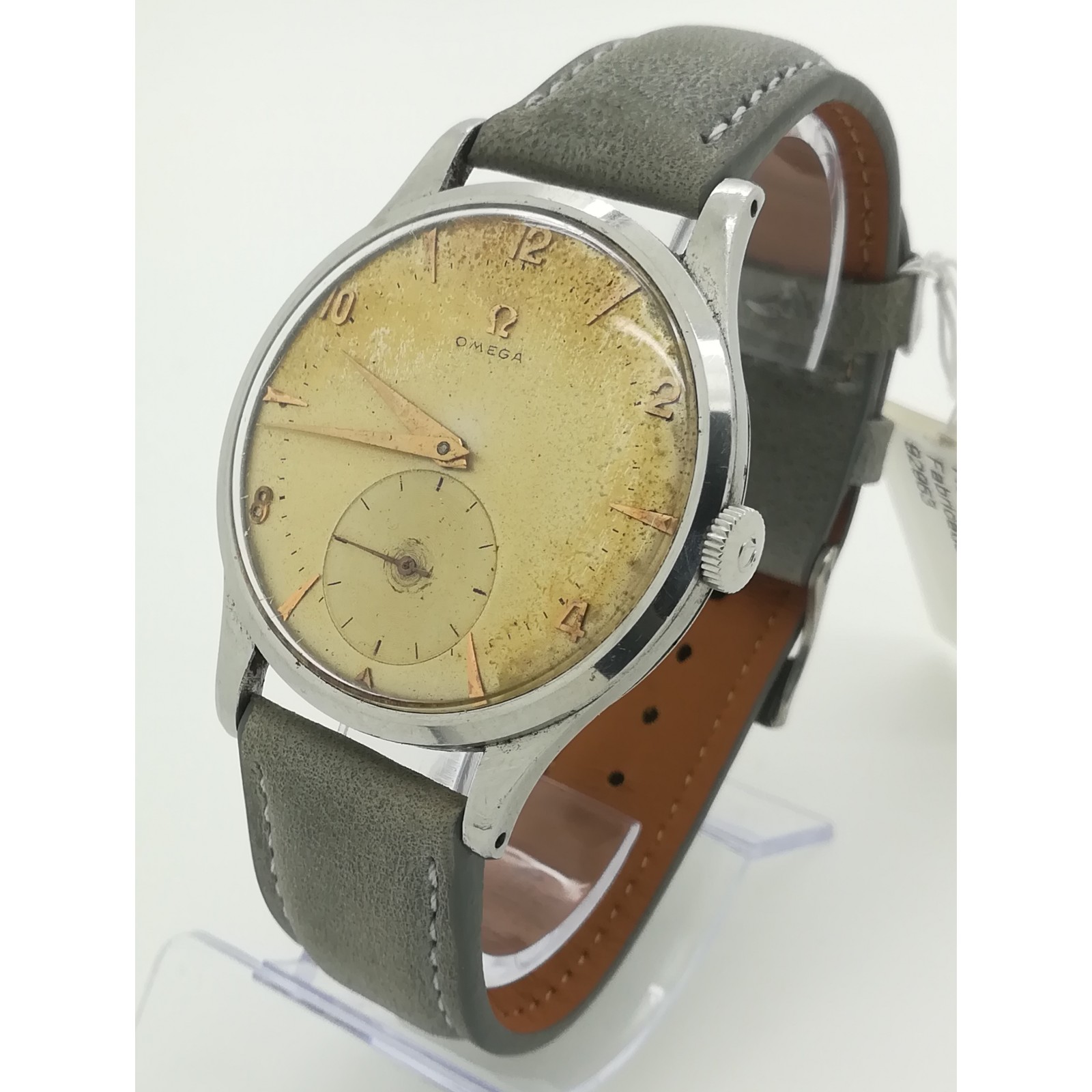 VINTAGE OMEGA CALIBRE 266 ACERO DE 1952 (CON DESGASTE) DE SEGUNDA MANO