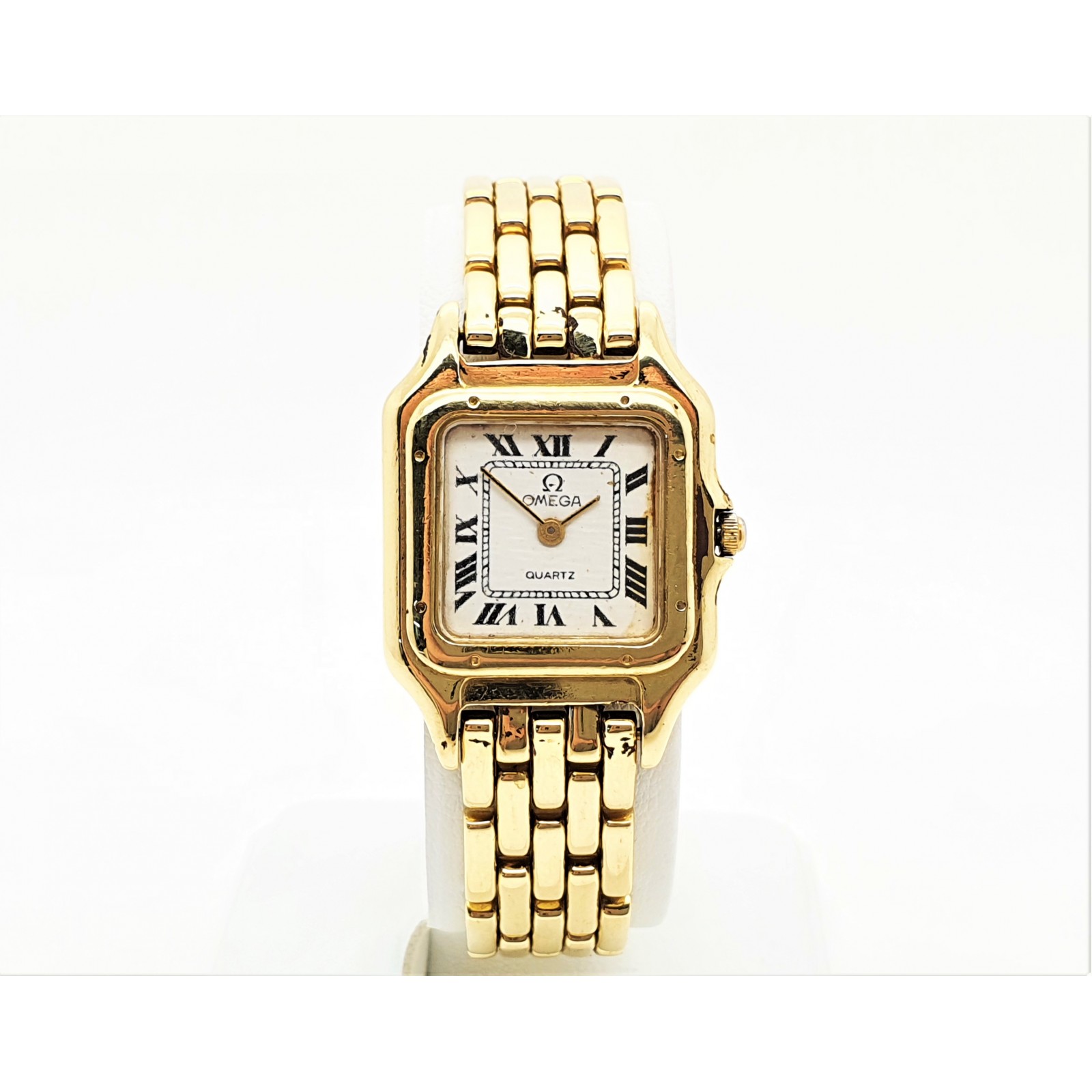 Reloj Oro 18k Omega Vintage mujer Cuarzo 22mm de segunda mano