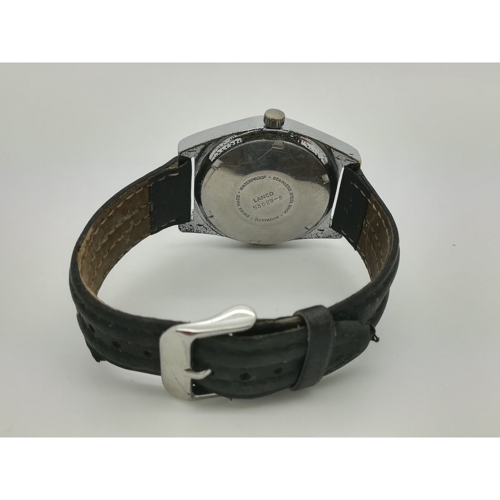 Reloj Automático LANCO Date 21 Jewels 53029-8 Azul Cal. 2481 Swiss Made ...