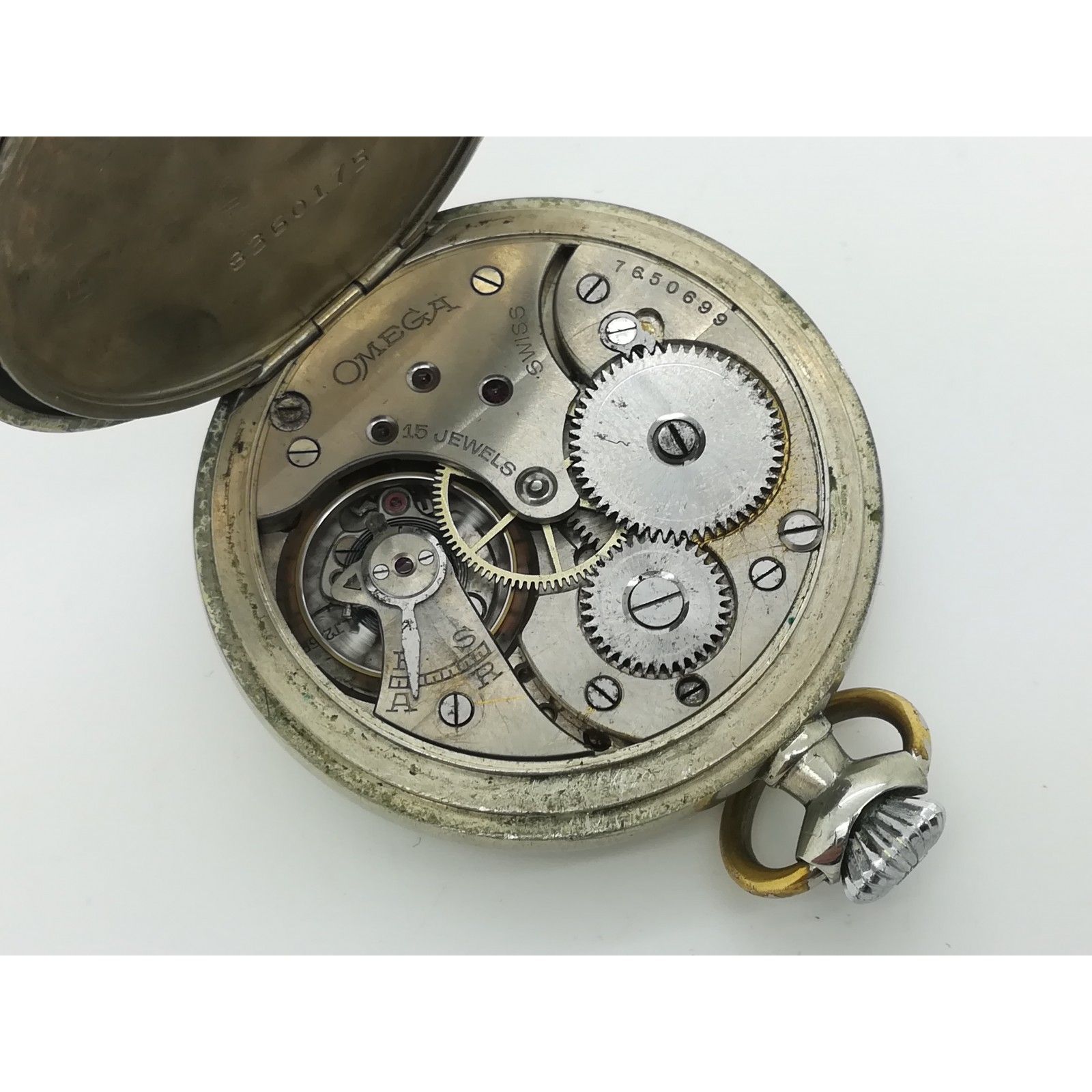 Reloj de bolsillo OMEGA Vintage Calibre: 40.6 LT 2.15 - Acero - de 1930 ...