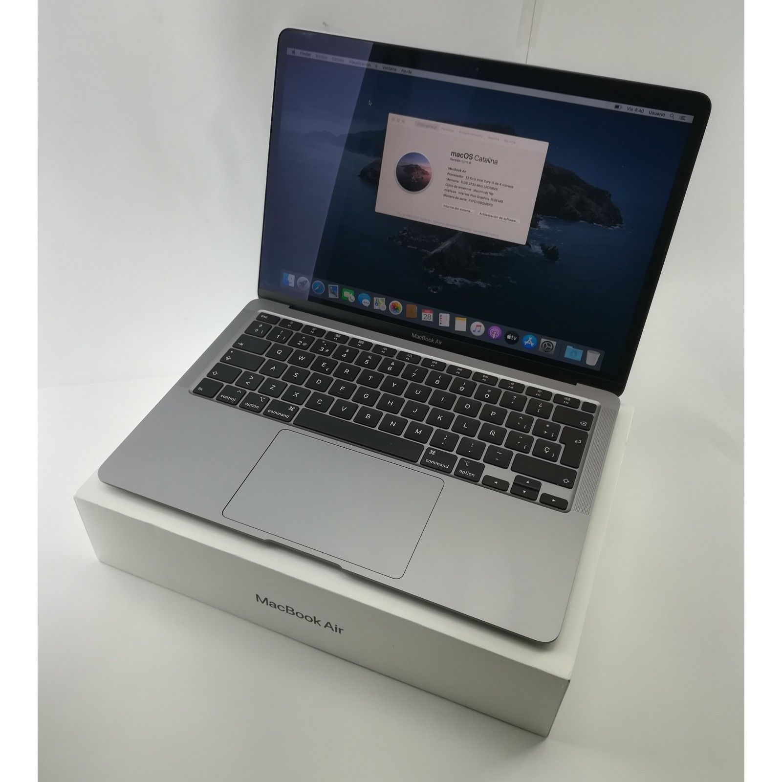 MACBOOK AIR A2179 2020 I5-10TH 8GB 512 SSD + CAJA + CARGADOR