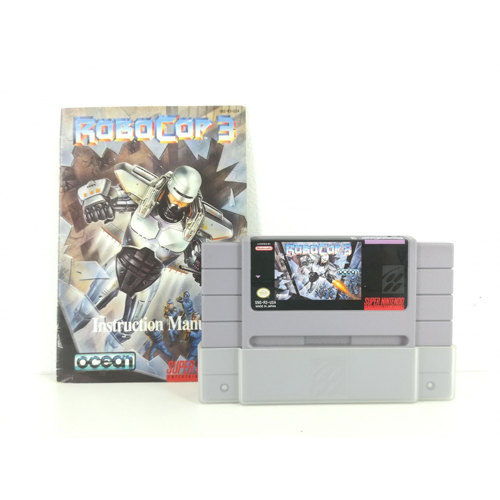 Juego ROBOCOP 3 USA con manual para NINTENDO SNES de segunda mano