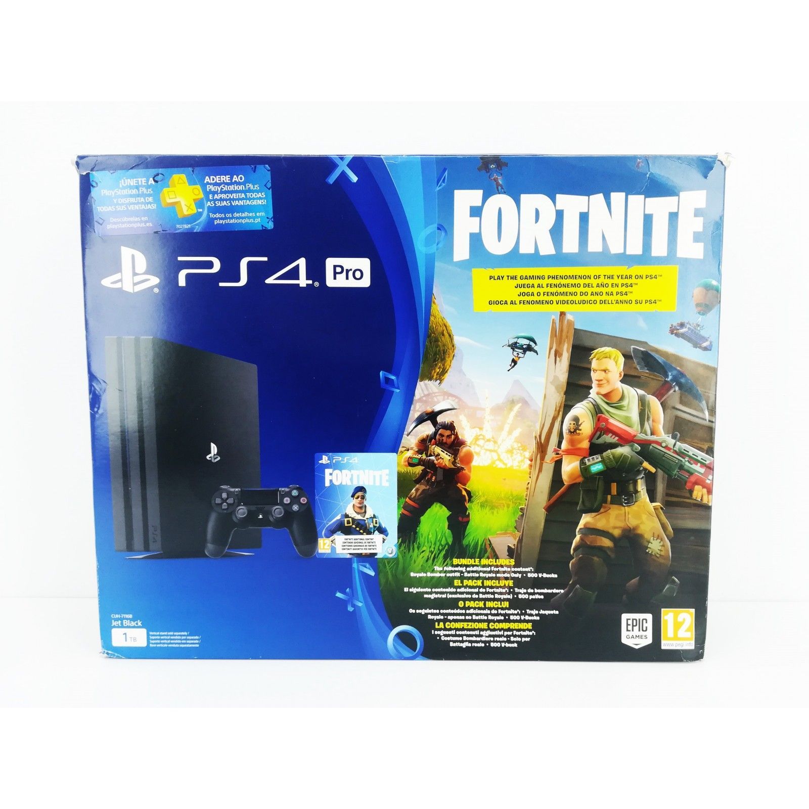 Consola Playstation PS4 Pro 1TB 4K Sony con mando, cables y caja de ...
