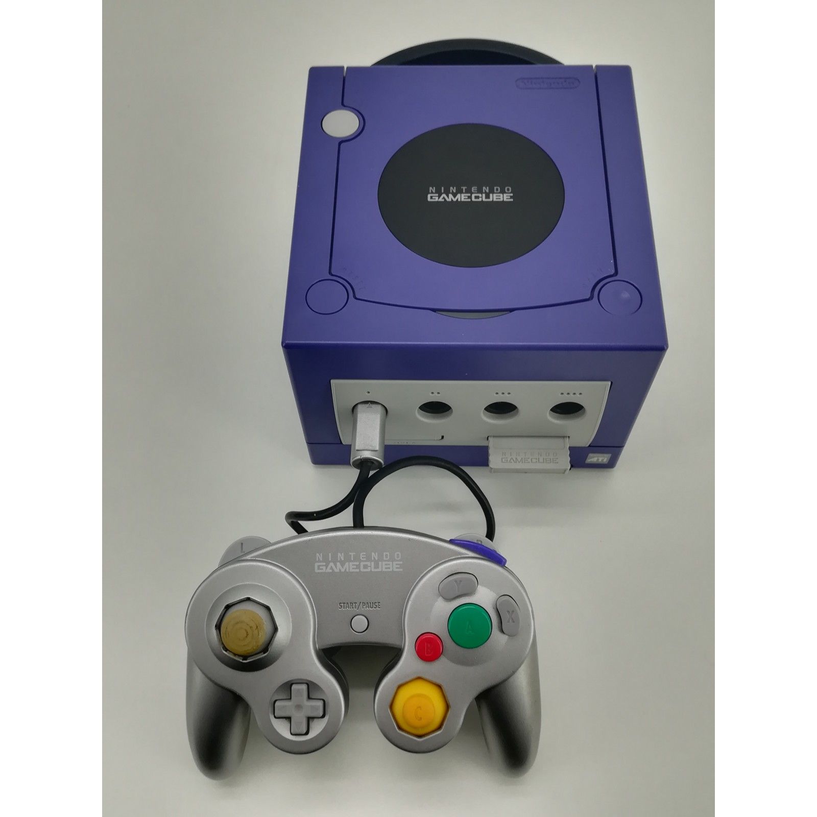 Consola Nintendo GAMECUBE Lila DOL-001 con mando, memory y cableado de ...