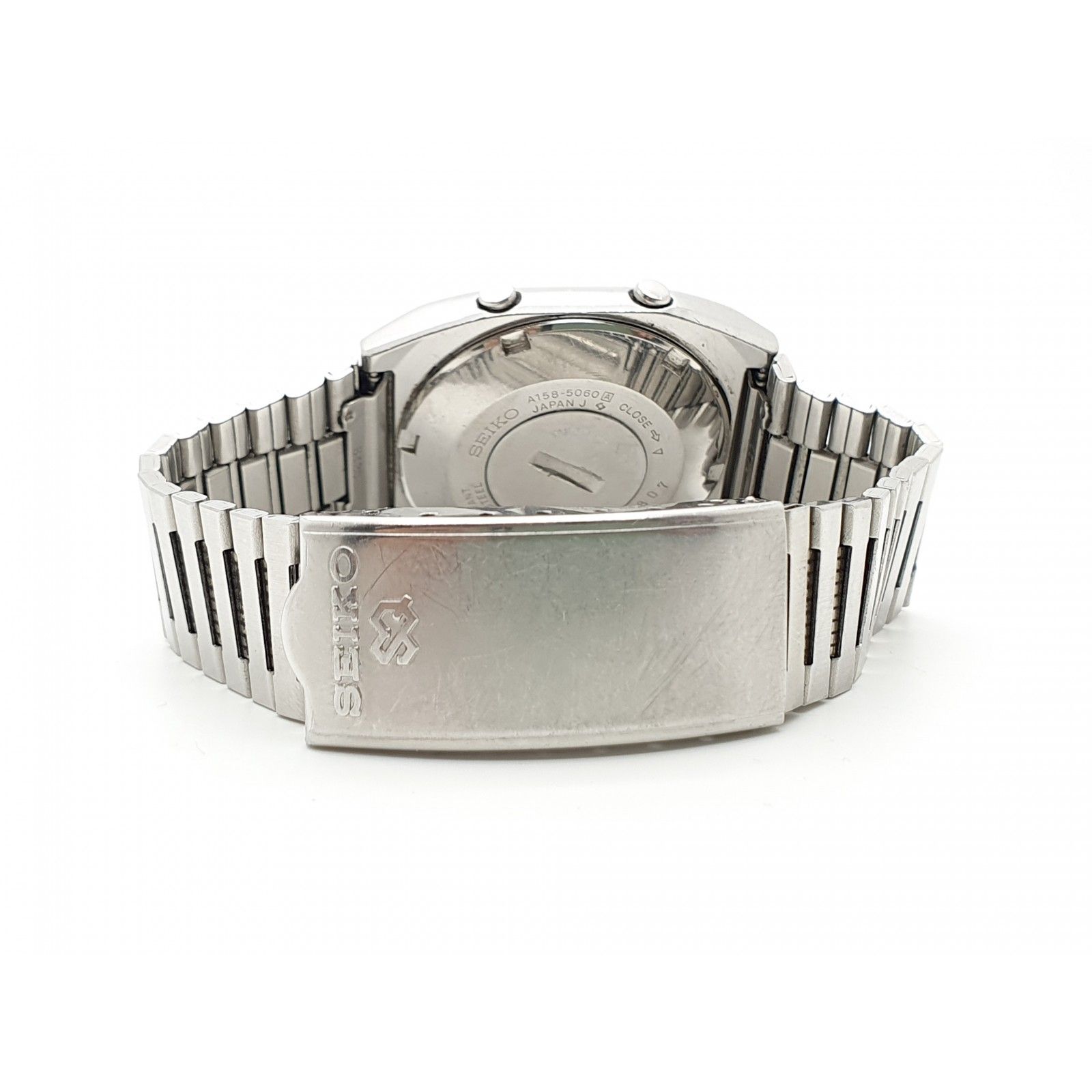 Reloj SEIKO A158-5060 Vintage Quartz Alarm-Chronograph Japan de segunda ...