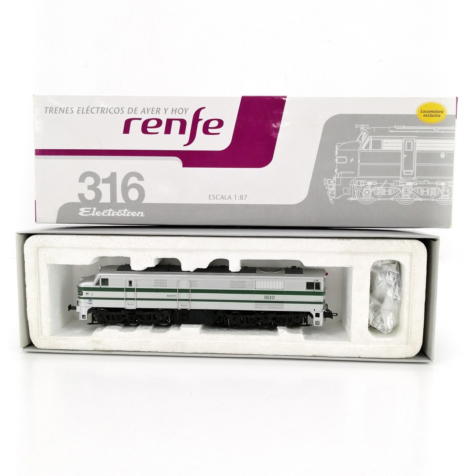 Locomotora 316 Renfe Electrotren Altaya continua escala H0 de segunda mano