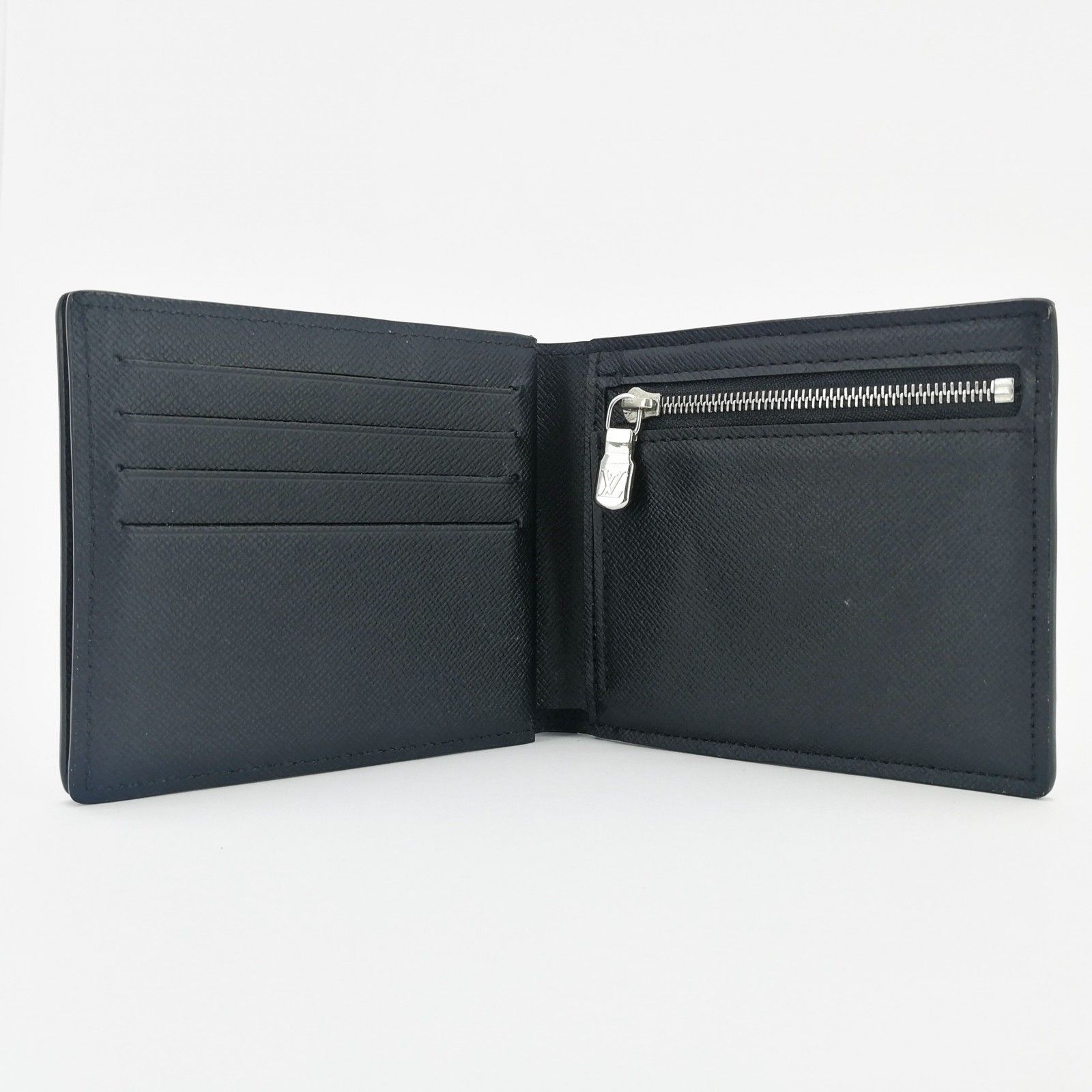 Cartera billetero LOUIS VUITTON Amerigo Lona Damier Graphite revestida ...