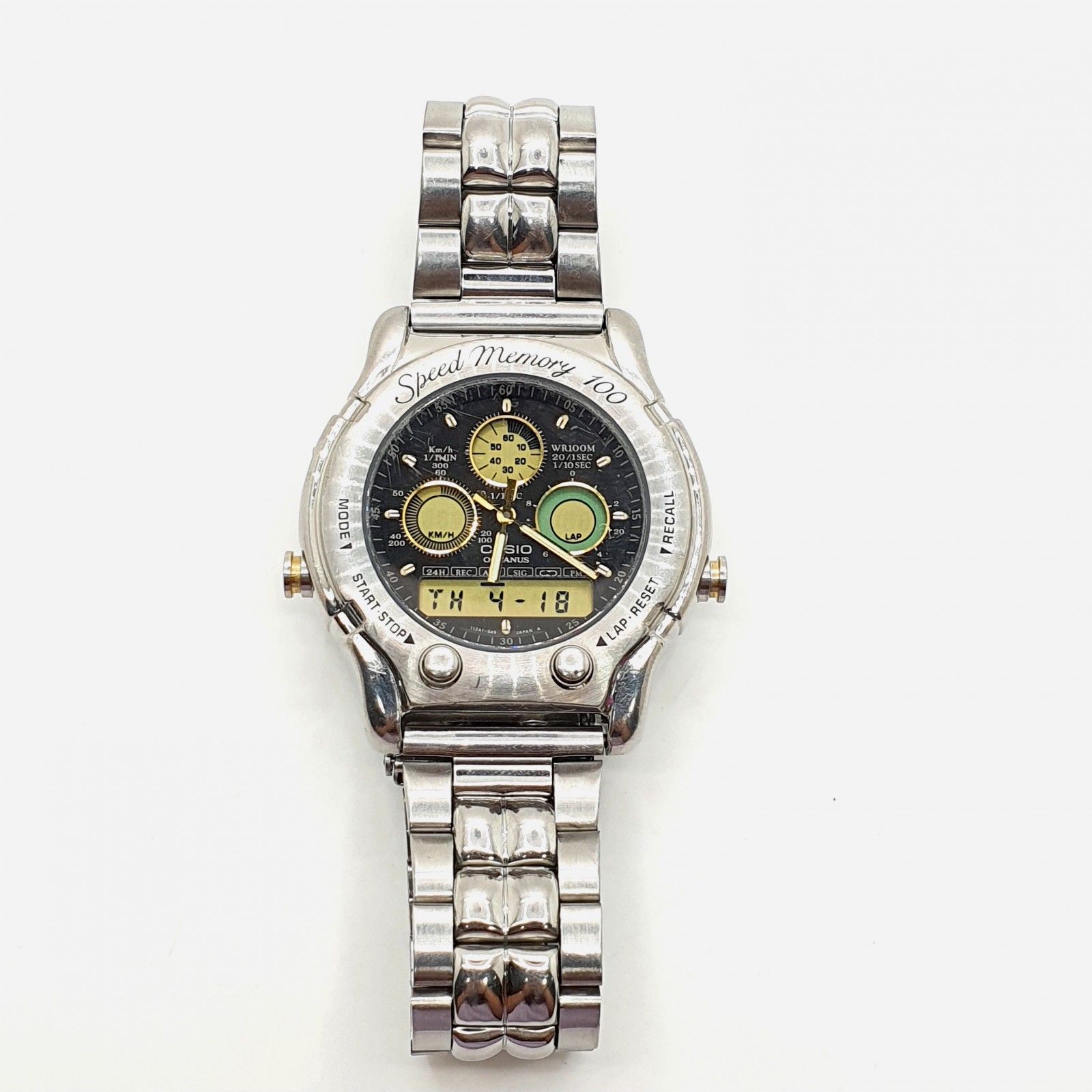 Reloj de cuarzo CASIO OCEANUS AW-503 Speed Memory 100 Ed.Rara 41mm ...