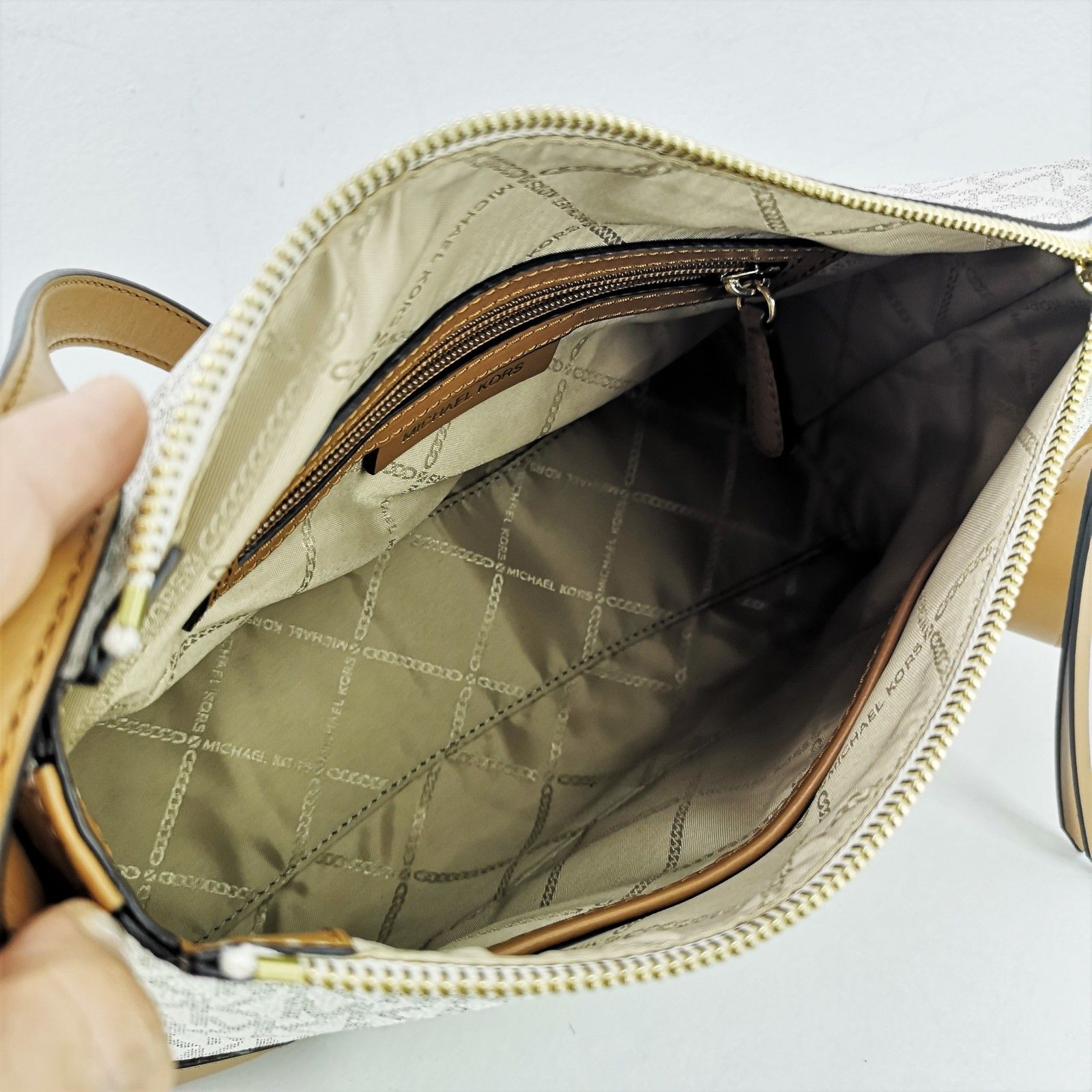 Bolso bandolera MICHAEL KORS en lona Monograma y piel bovina de segunda ...