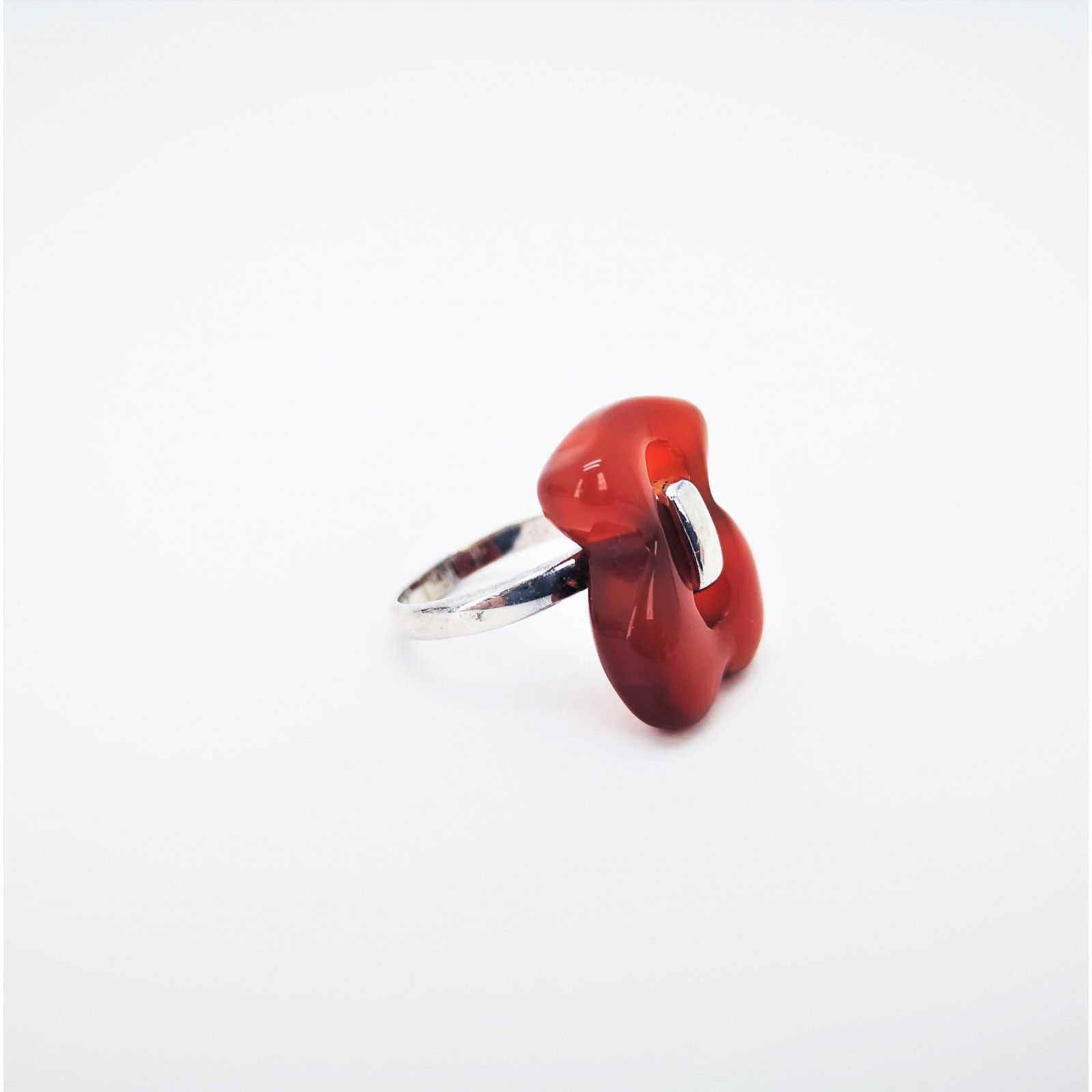 Anillo TOUS Cruise en Plata 1ª Ley con Gema color marrón en forma de oso