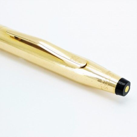 Pluma estilográfica CROSS Century clásico en metal con plaqué de oro