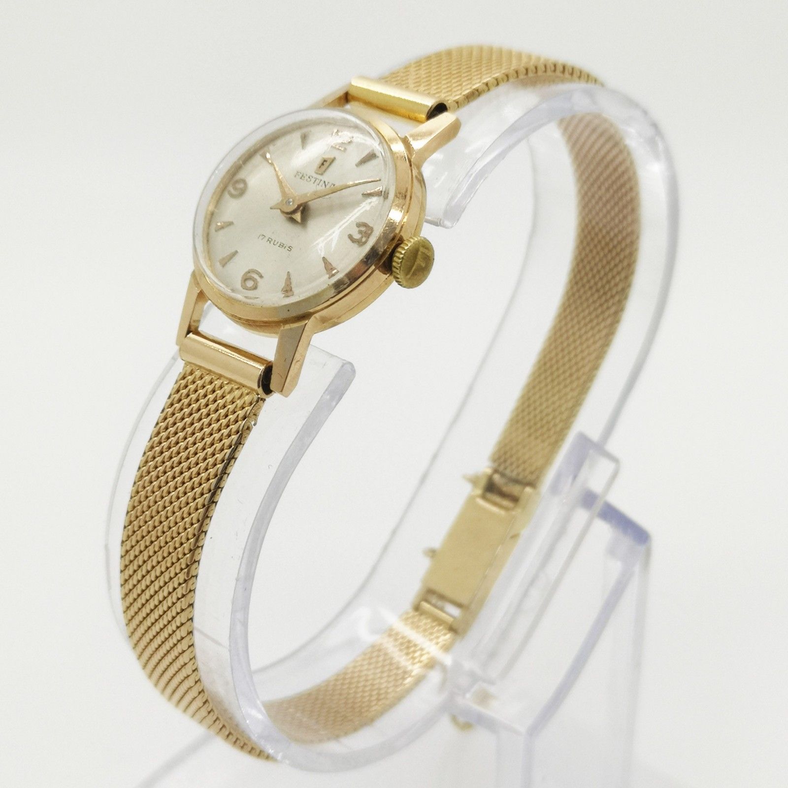 Reloj Festina de señora de cuerda manual vintage en oro de18kt de ...