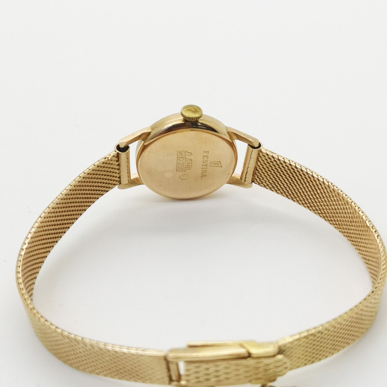 Reloj Festina de señora de cuerda manual vintage en oro de18kt de ...