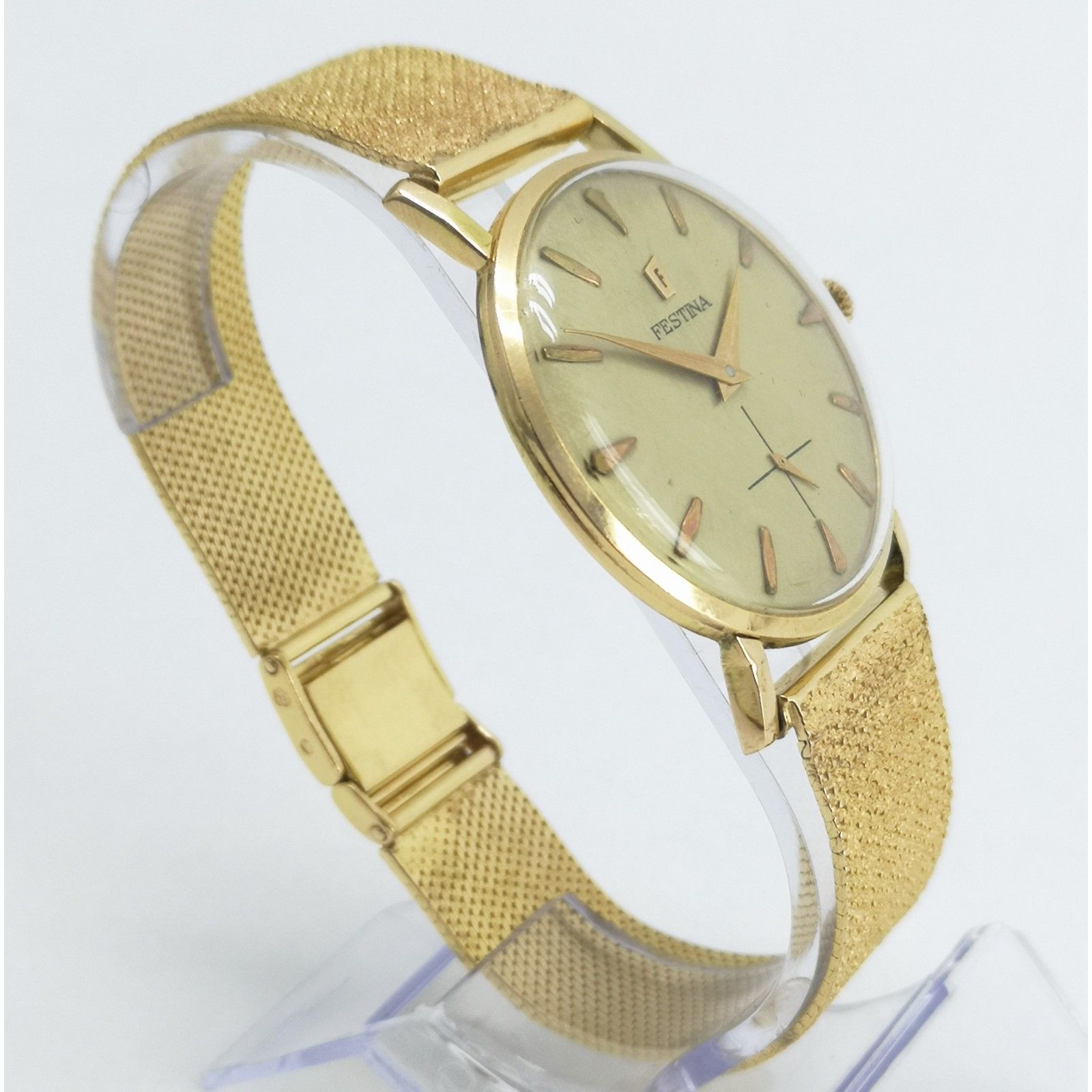 Reloj de ORO 18k FESTINA Cuerda manual Peso 50.5gr de segunda mano en ...