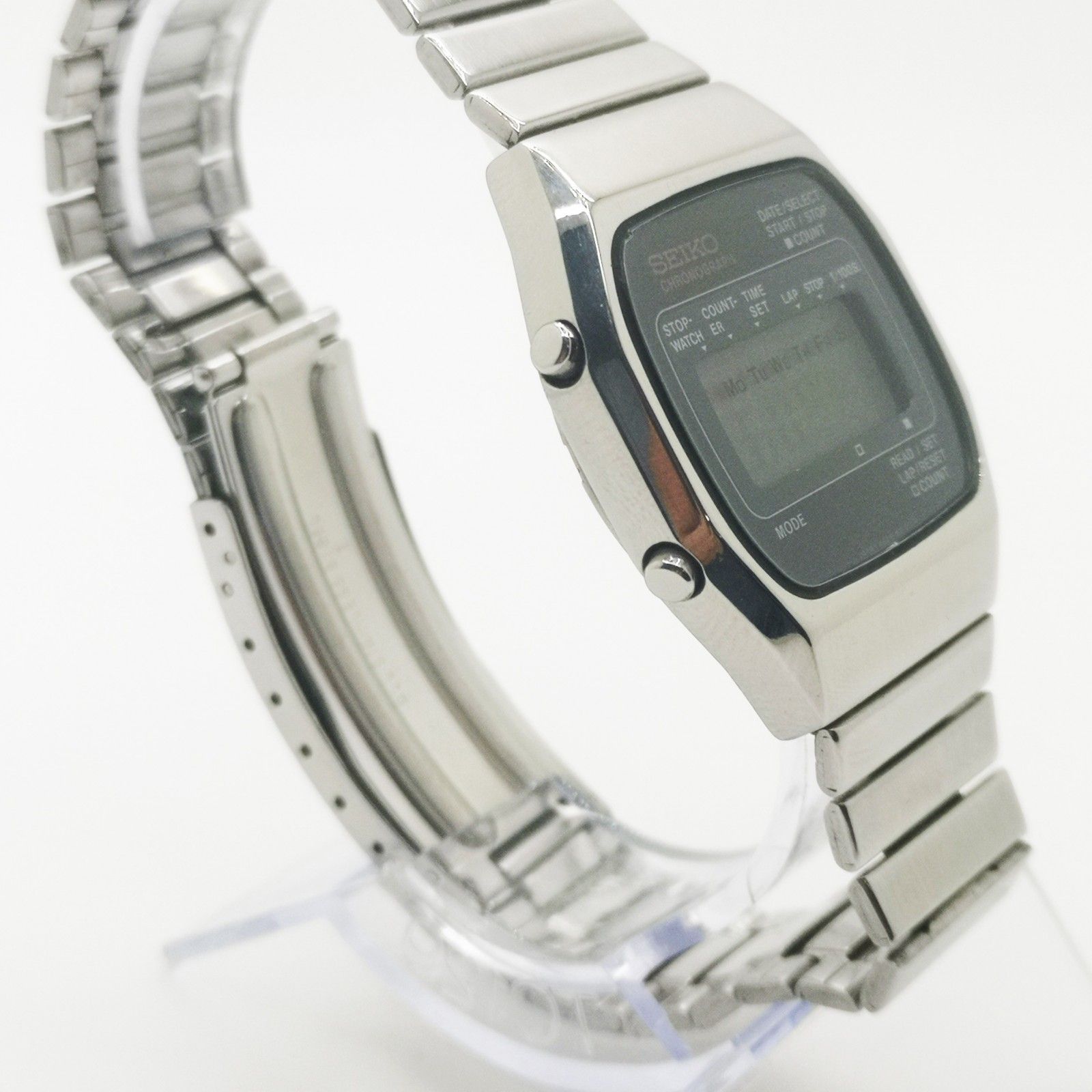 Reloj Seiko Digital Chronograph M929-5010 LCD (reloj raro) de segunda mano