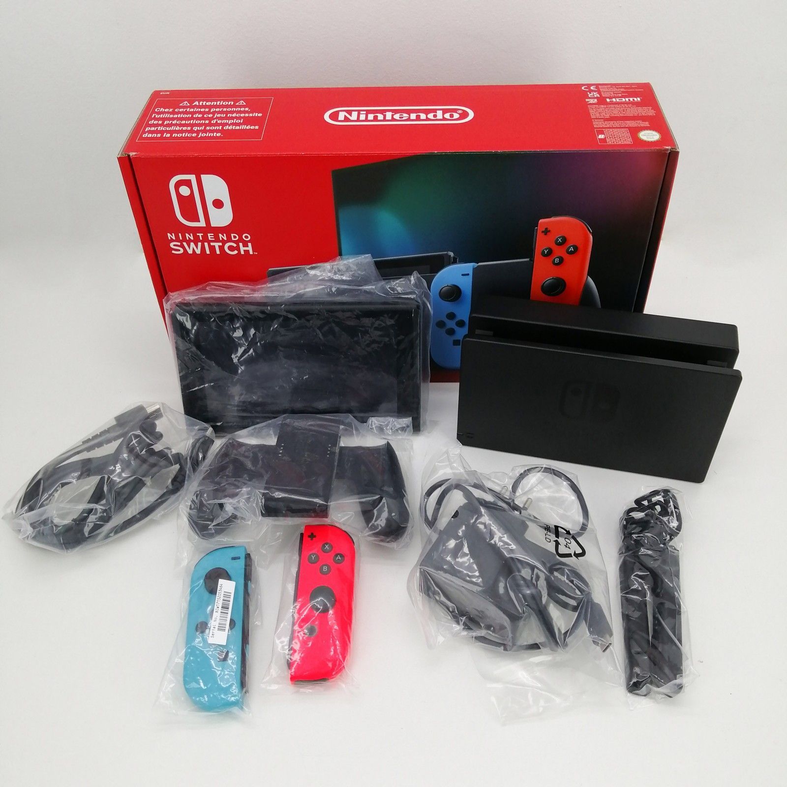 Consola Nintendo Switch 32gb Hac001 Joy Con Azul Y Rojo Neón De