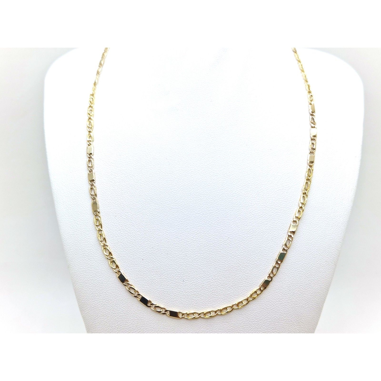 Cadena ojo de perdiz alterna de Oro 18 KT 11,3 GR de segunda mano