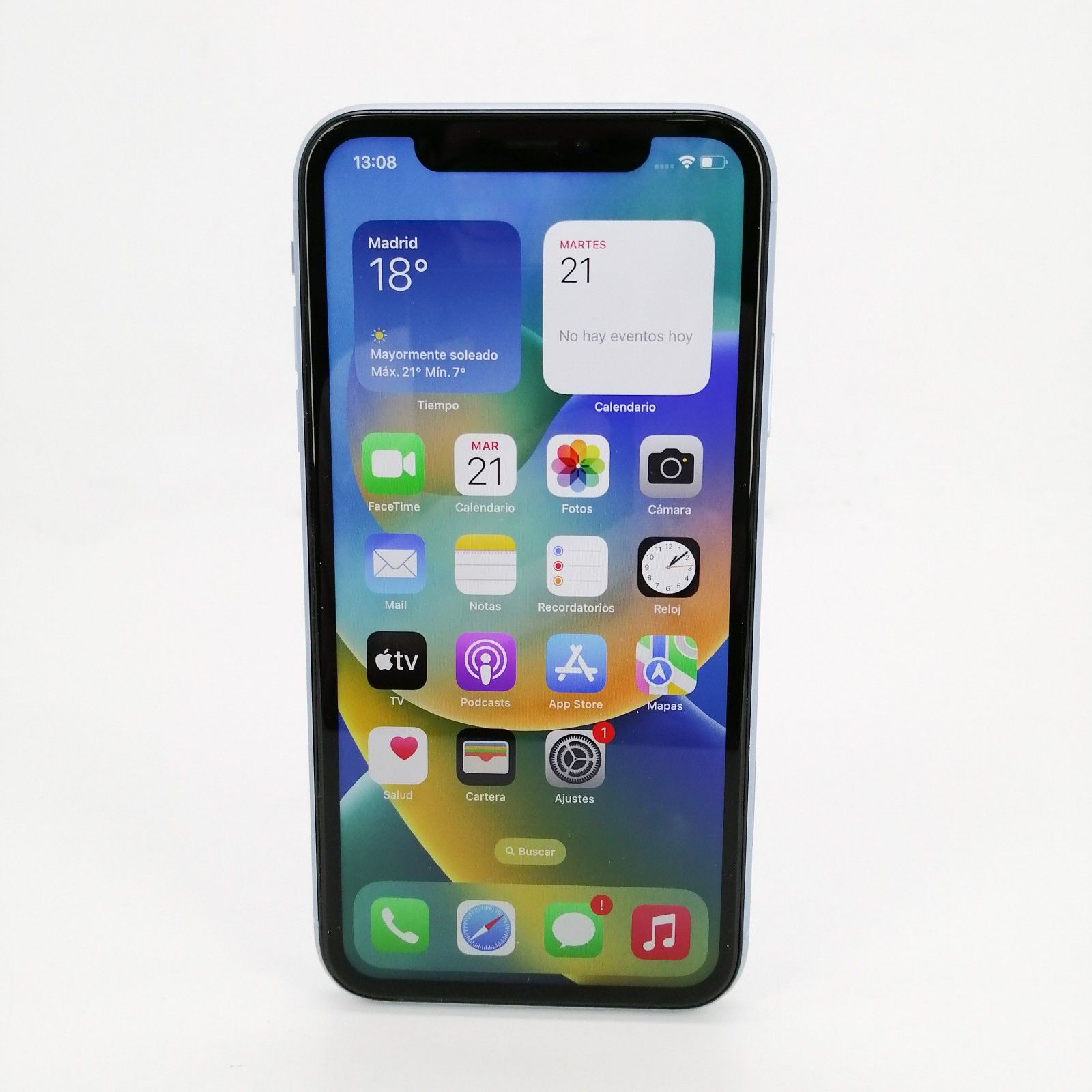 Apple iPhone XR 64GB color Azul, 6.1" HD, Chip A12 de segunda mano