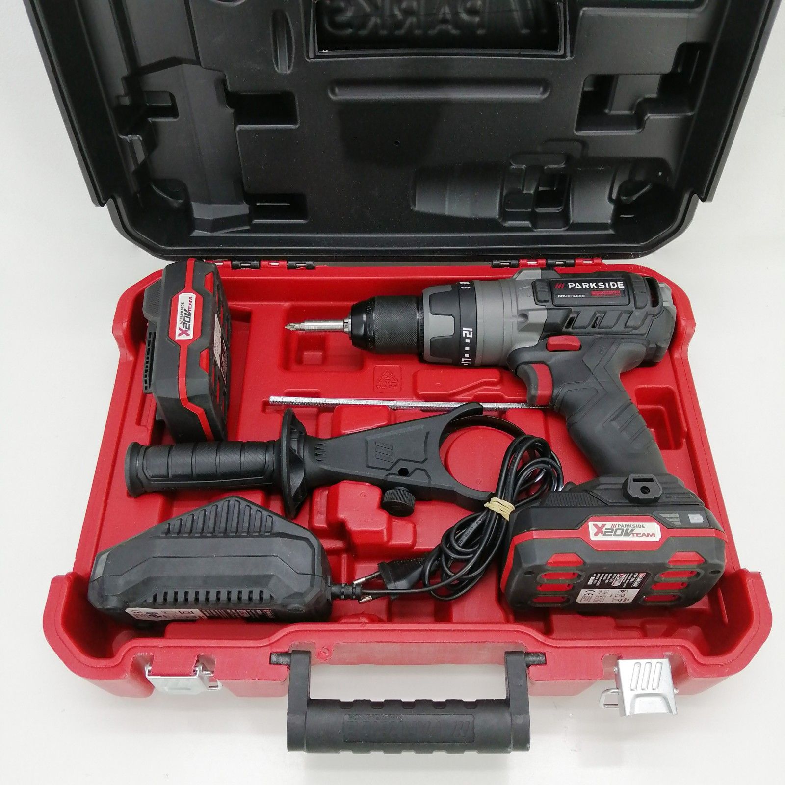 Taladro inalámbrico Parkside X20V PABSP 20 Li B2 brushless de segunda mano