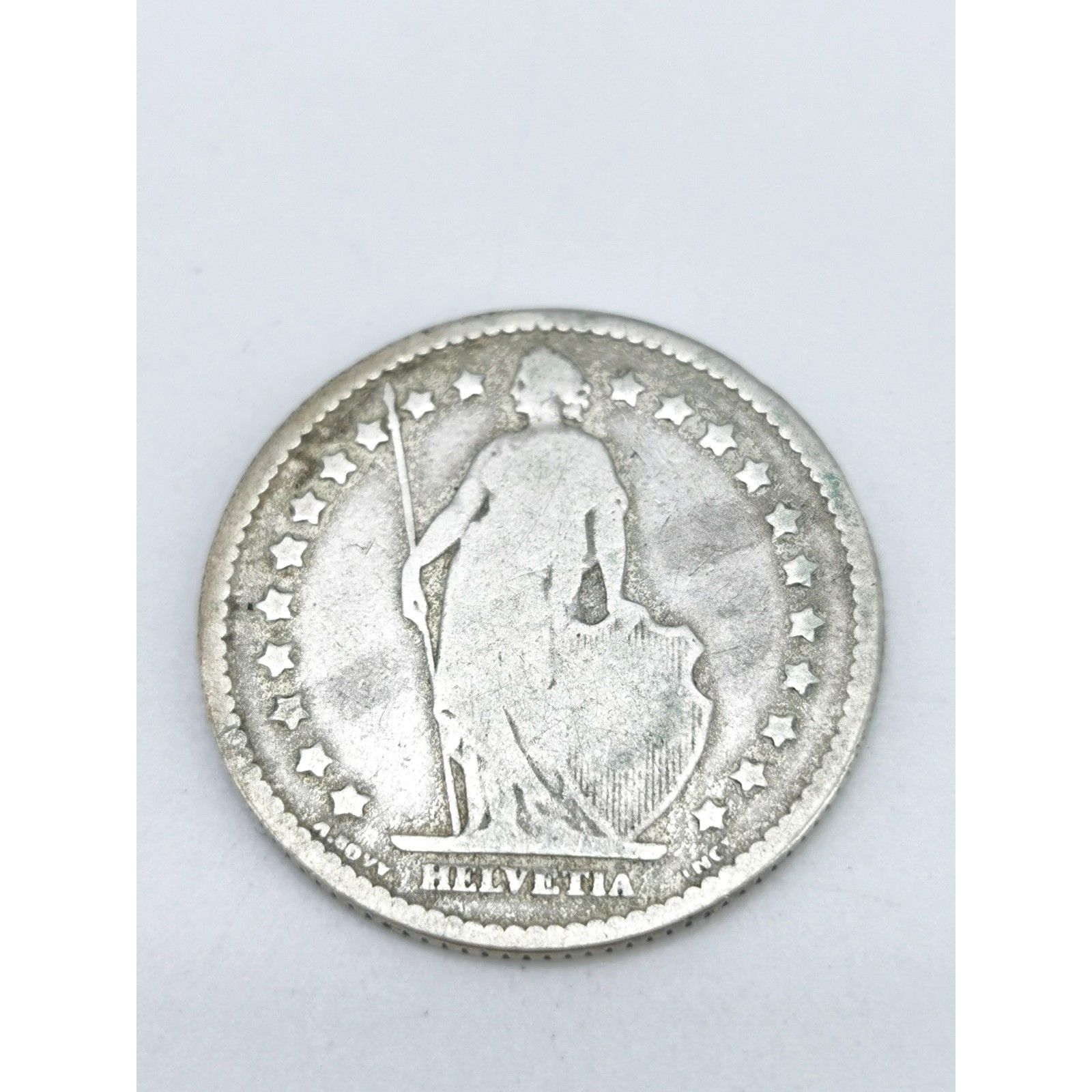 Moneda de Plata 1 Franco Suiza (1876)