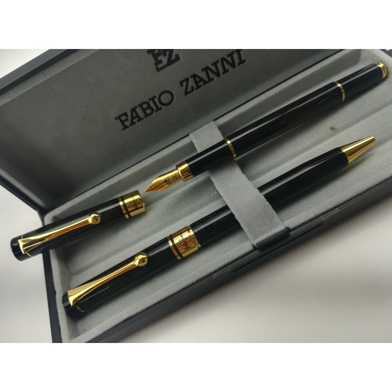SET PLUMA Y BOLIGRAFO FABIO ZANNI CON ESTUCHE